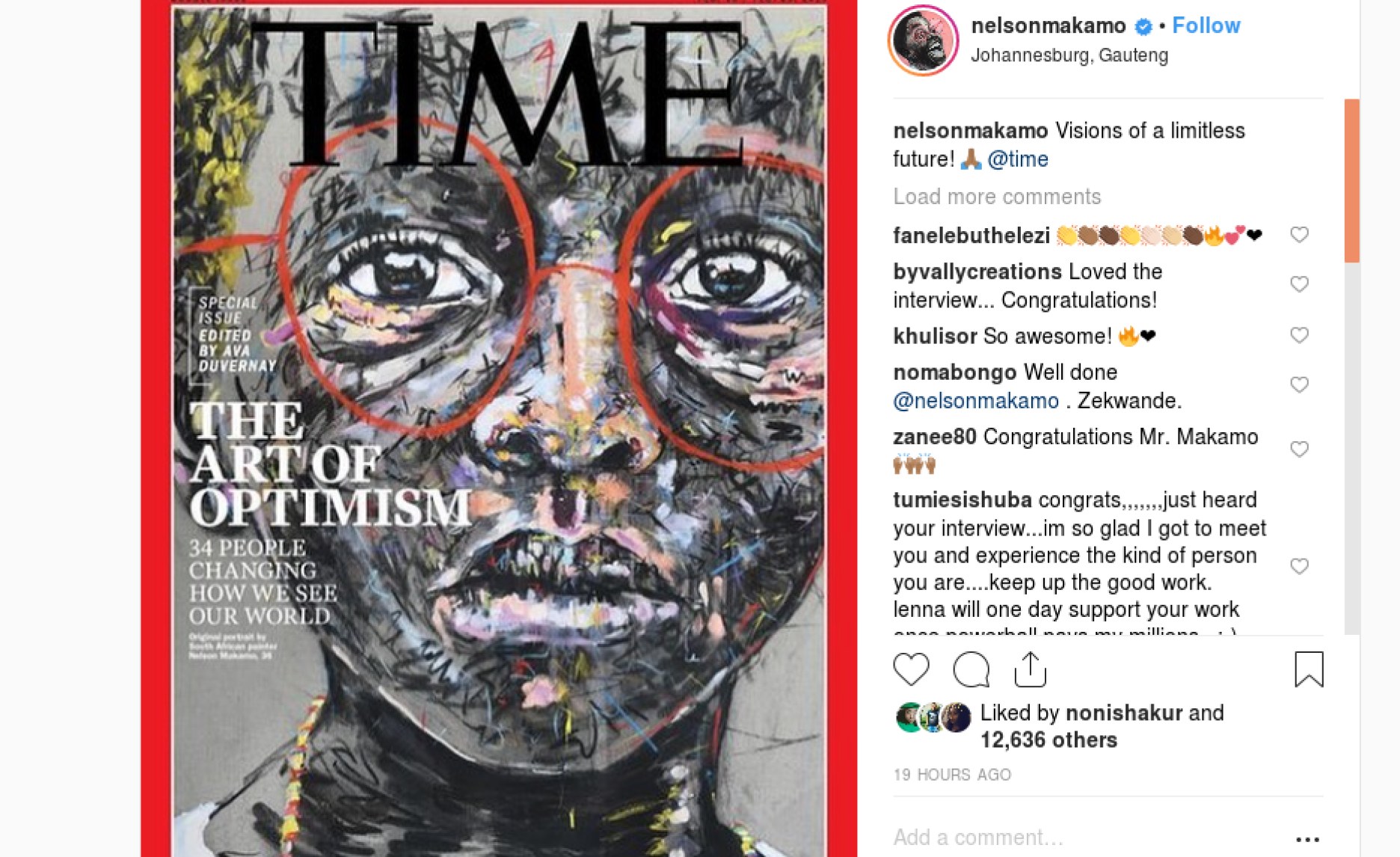 South Africa: Artist Nelson Makamo's Work Graces the Cover of Time ...